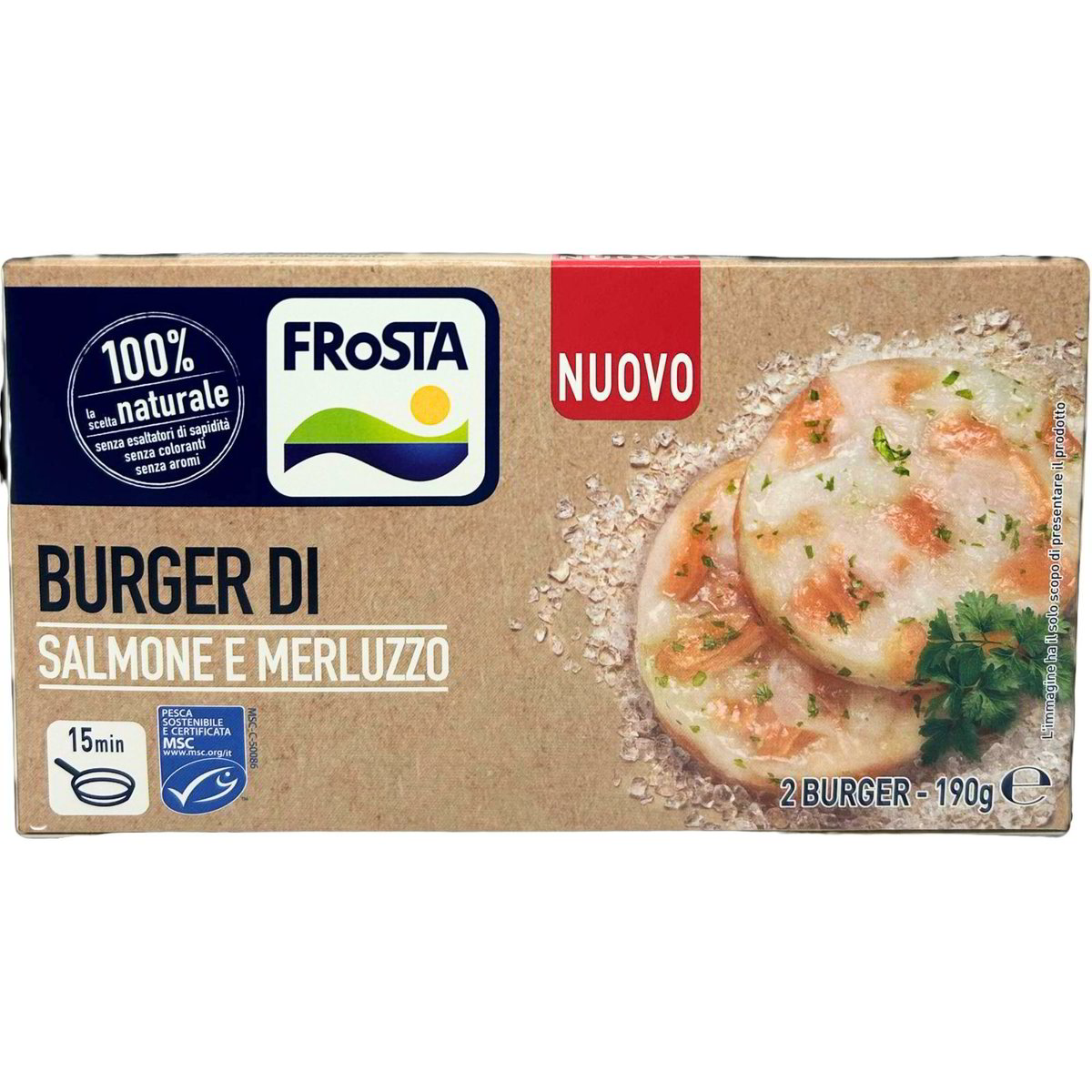 Burger di salmone e merluzzo x2 FROSTA 190 G - Coop Shop