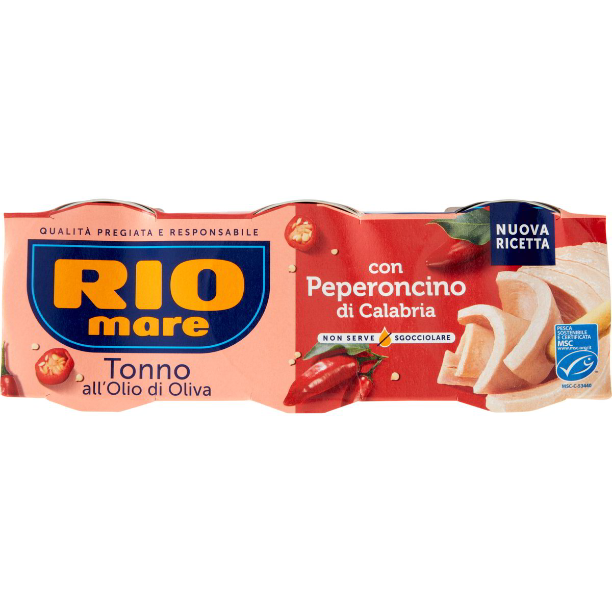 Tonno all'olio di oliva con peperoncino RIO MARE 3 X 65 G - Coop Shop