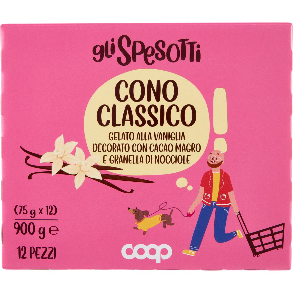 Cono gelato classico vaniglia x12 COOP - GLI SPESOTTI 900 G - Coop Shop