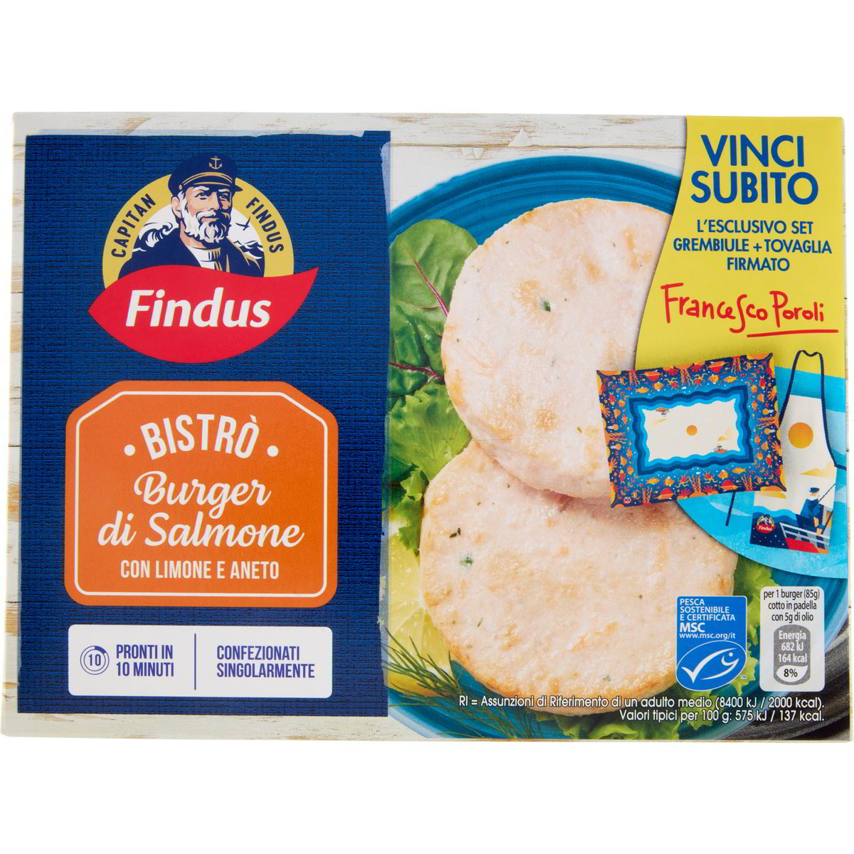 Salmone burger con limone e aneto FINDUS 170 G - Coop Shop