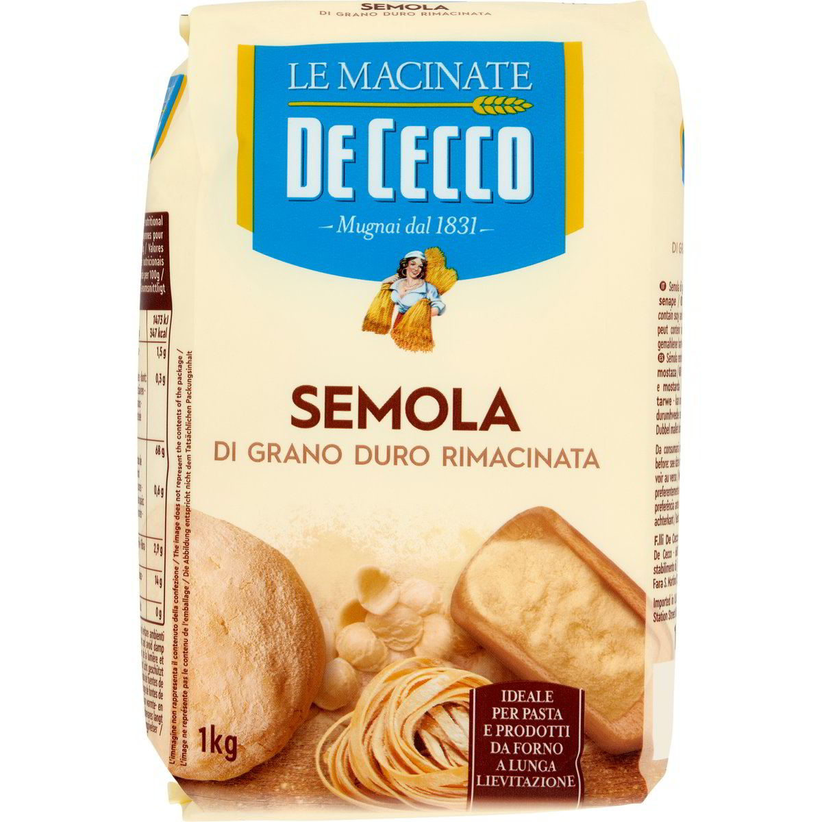 Farina di semola di grano duro rimacinata DE CECCO 1000 G - Coop Shop
