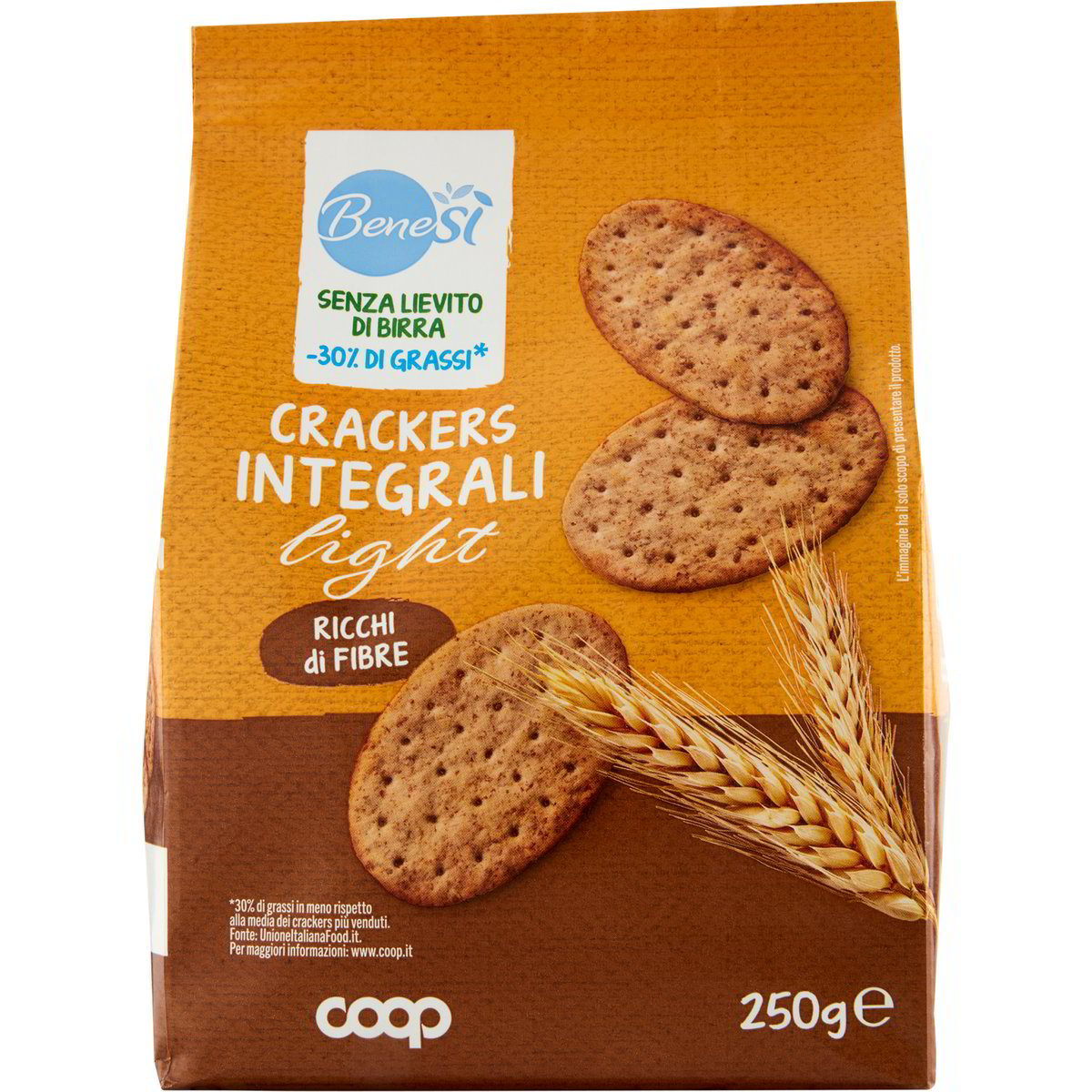 Crackers integrali light COOP - BENE SI' 250 G - Coop Shop
