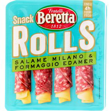 Snack rolls salame milano/formaggio edamer FRATELLI BERETTA 1812 60 G ...