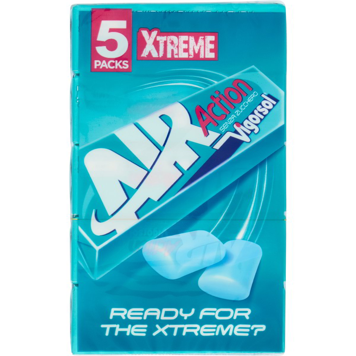 Chewing gum air action xtreme x5 VIGORSOL 66 G - Coop Shop