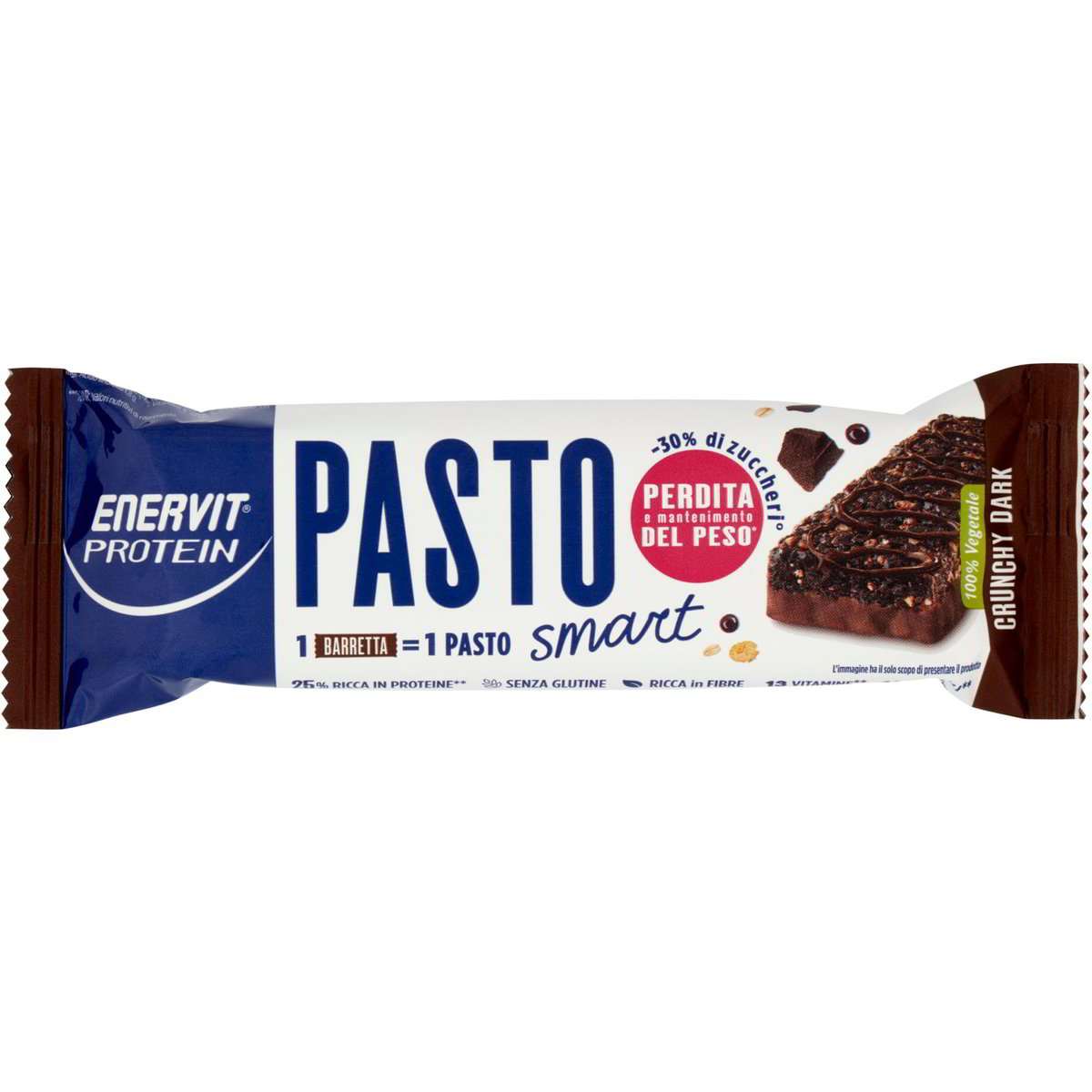 Barretta proteica snack pasto smart crunchy dark ENERVIT 55 G - Coop Shop