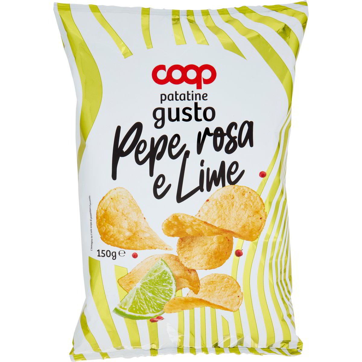 Patatine al lime e pepe rosa COOP 150 G - Coop Shop