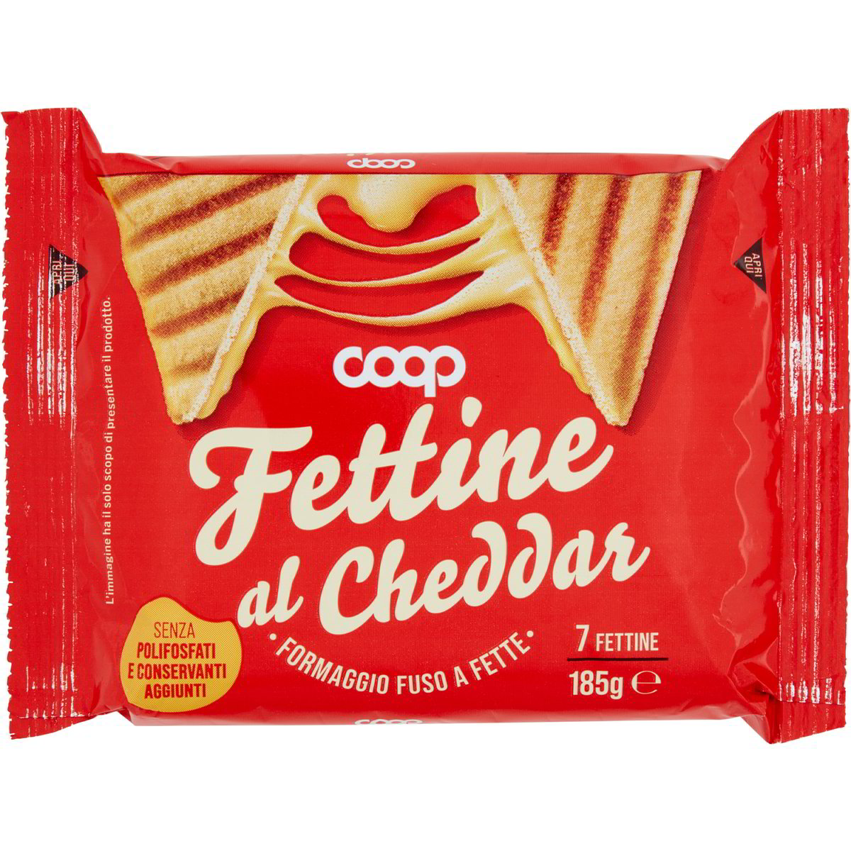 Formaggio fettine di cheddar COOP 185 G - Coop Shop