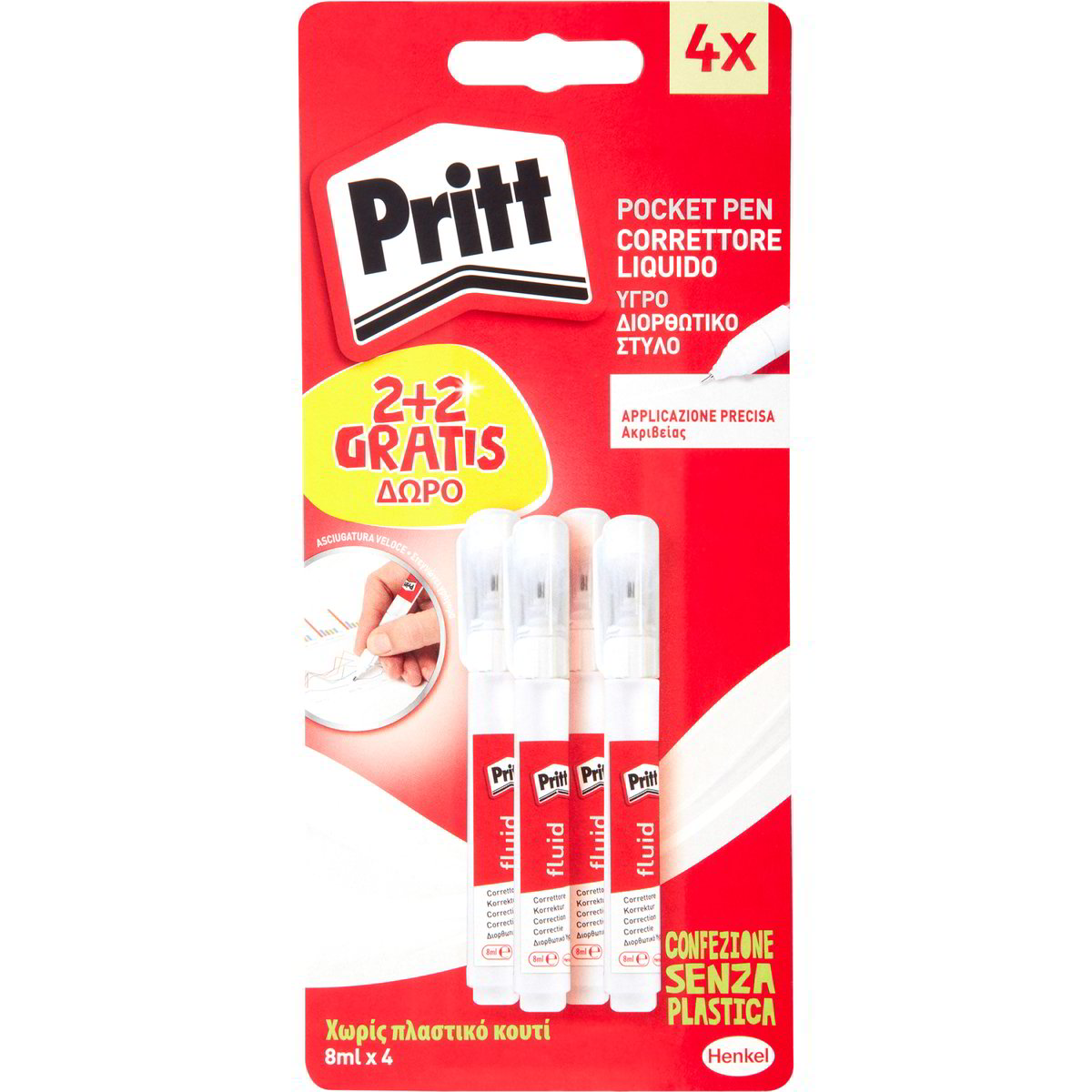 Correttore a penna PRITT 4 X 8 ML - Coop Shop