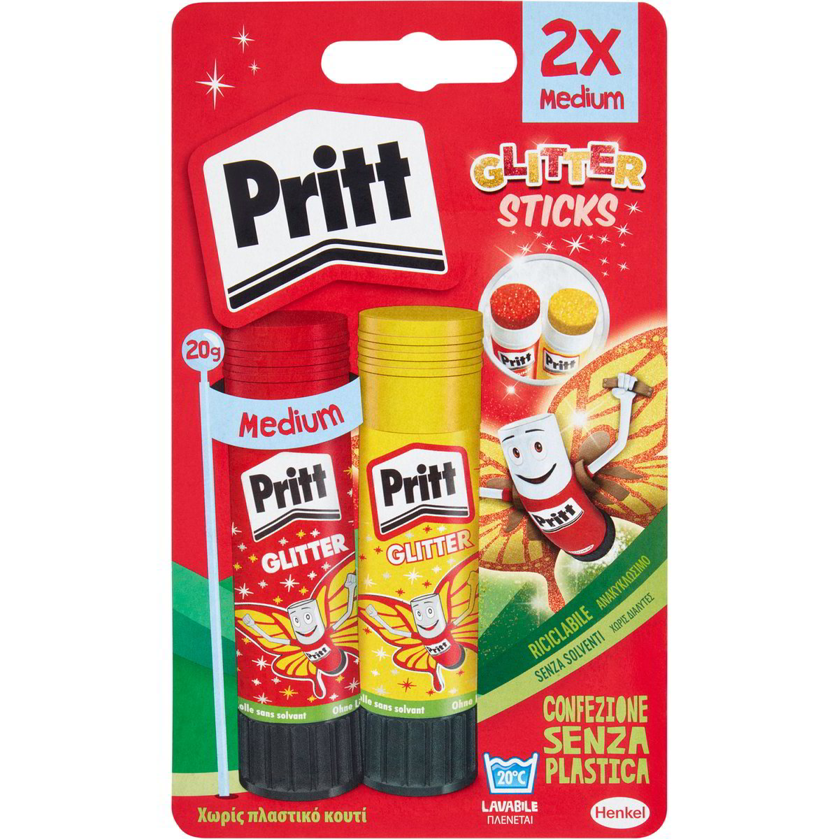 Colla stick glitter x2 PRITT 40 G - Coop Shop