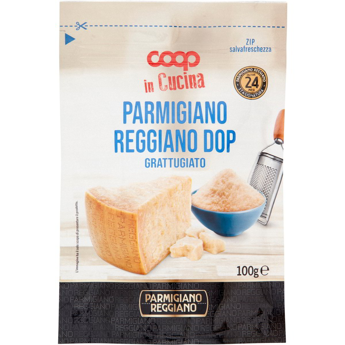 Parmigiano reggiano dop 24 mesi grattugiato COOP - ORIGINE 100 G - Coop ...