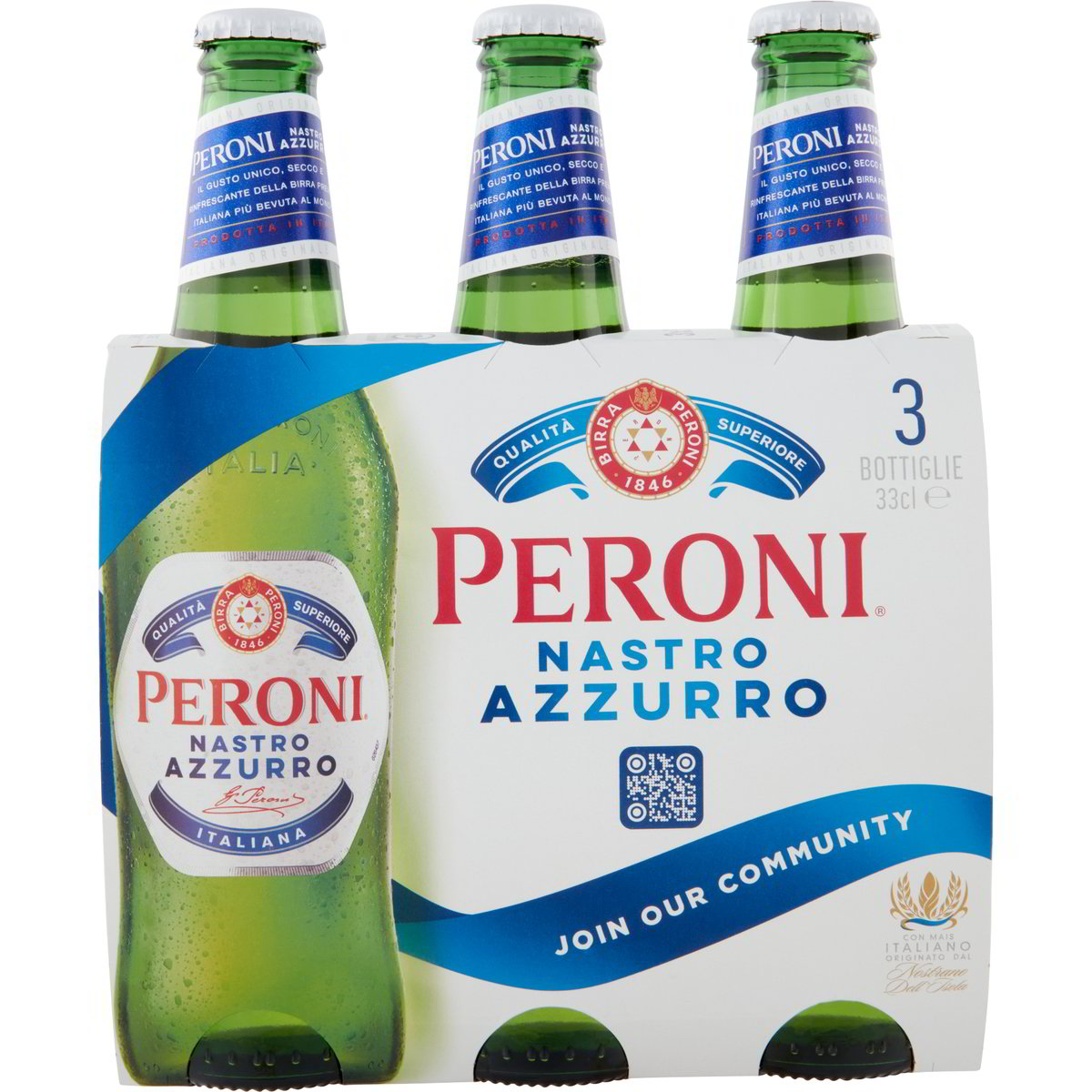 Birra lager PERONI - NASTRO AZZURRO 3 X 330 ML - Coop Shop