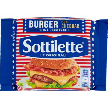 Sottilette burger con cheddar SOTTILETTE 185 G - Coop Shop