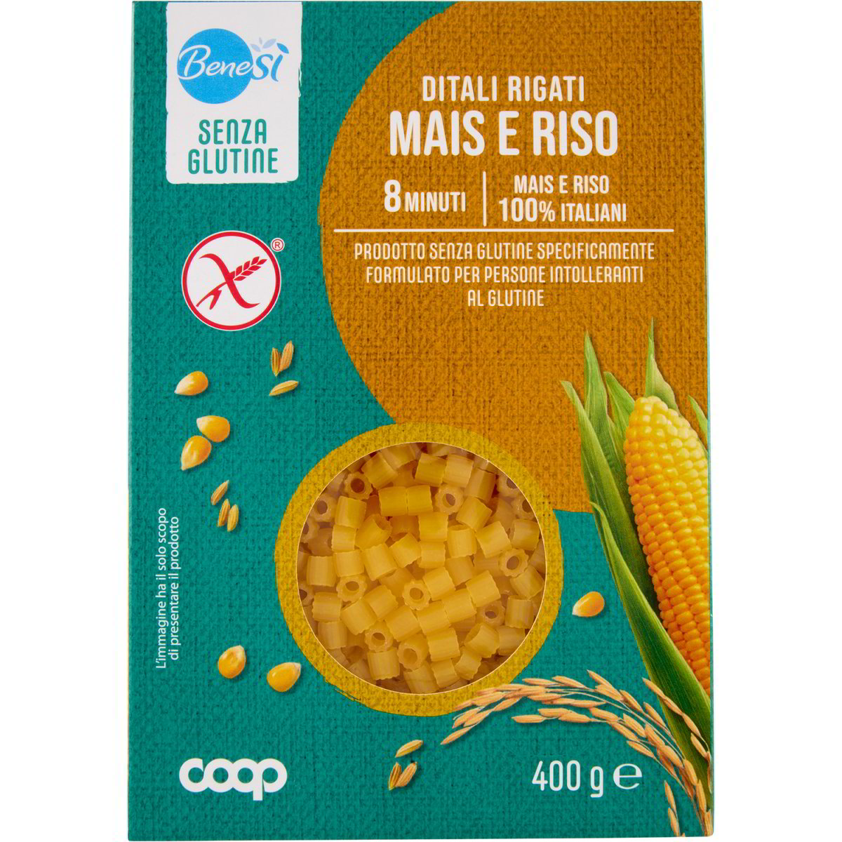 Ditali rigati di mais e riso COOP - BENE SI 400 G - Coop Shop