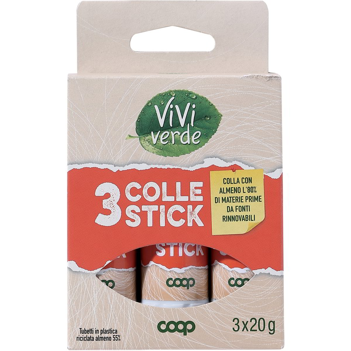 Colla stick x3 COOP - VIVI VERDE 3 X 20 G - Coop Shop