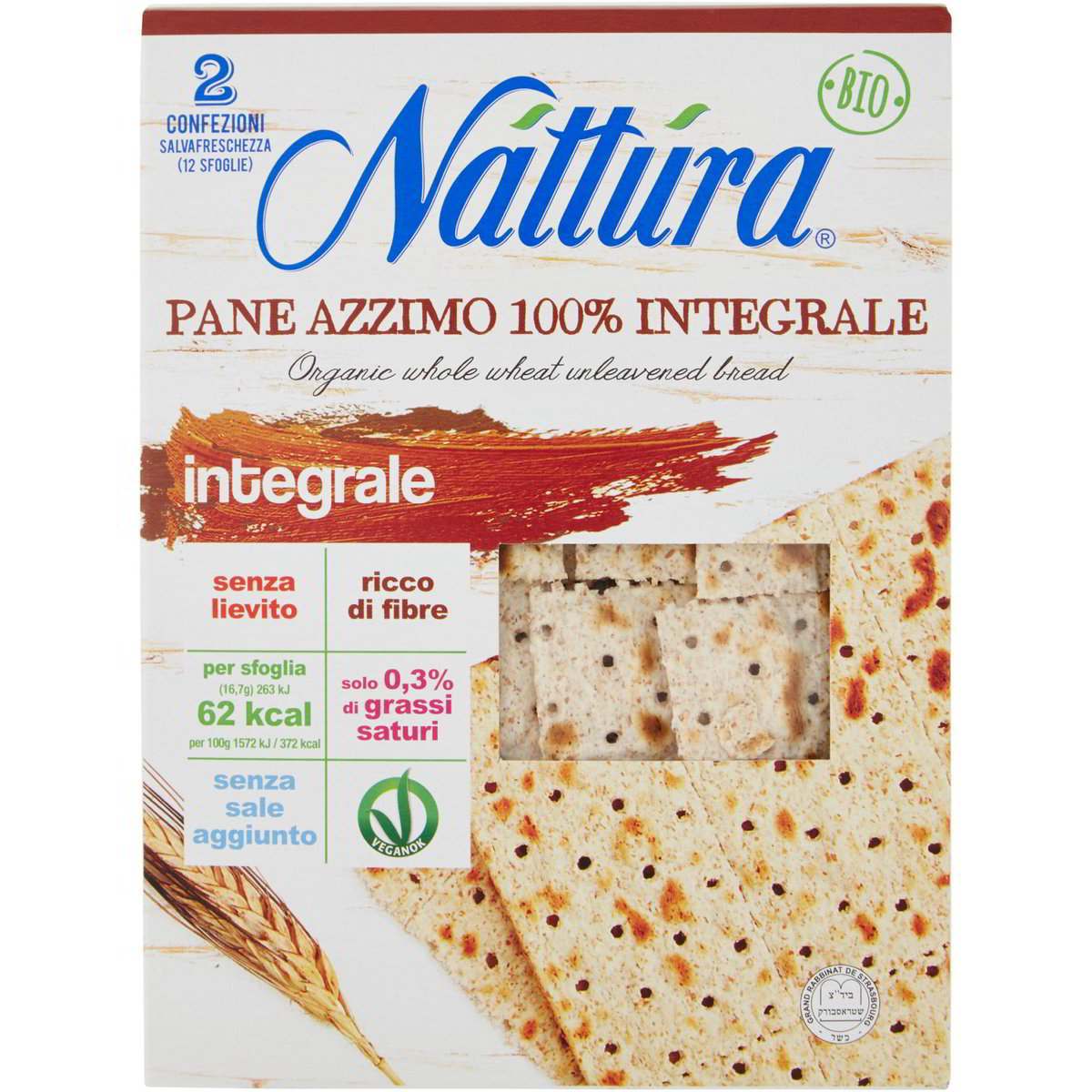 Pane azzimo 100% integrale NATTURA 200 G - Coop Shop