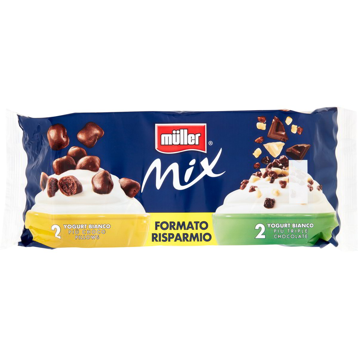 Yogurt bianco mix cioccolato/triplo cioccolato MULLER 4 X 150 G - Coop Shop