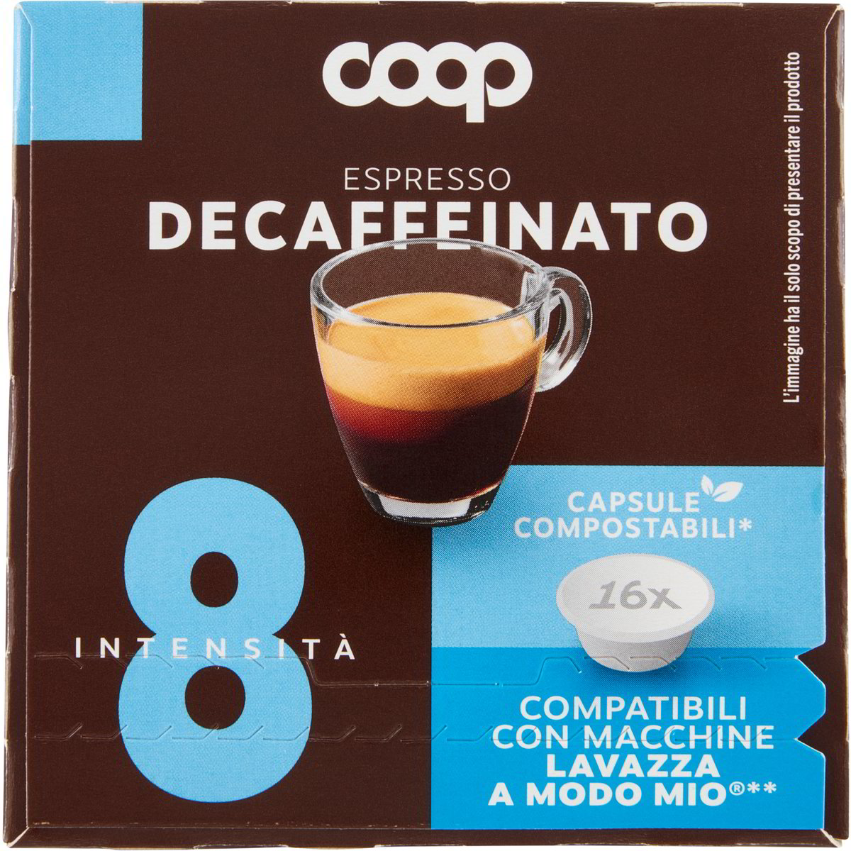 Capsule caffè decaffeinato x16 COOP - LAVAZZA A MODO MIO 120 G - Coop Shop