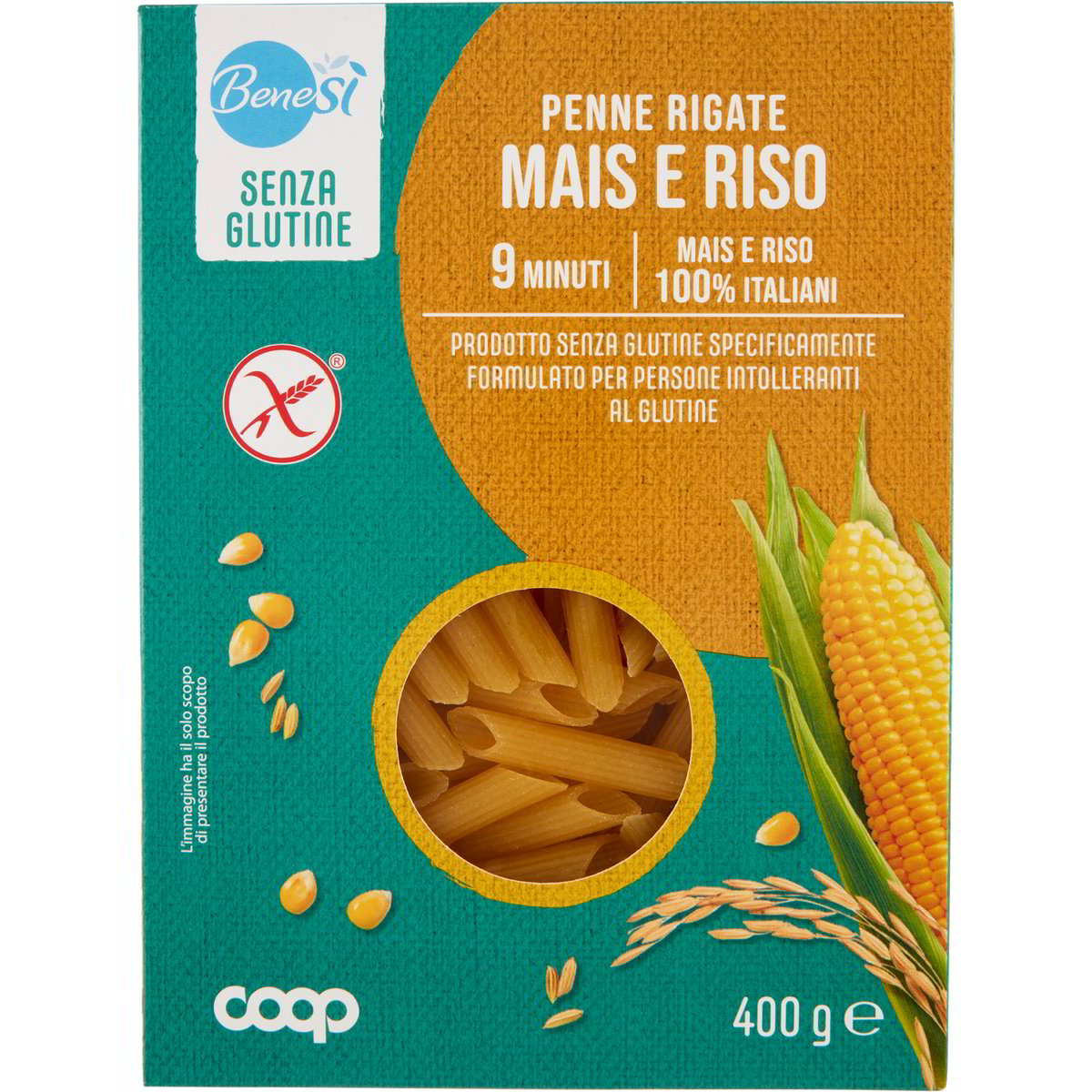 Penne rigate di mais e riso COOP - BENE SI 400 G - Coop Shop