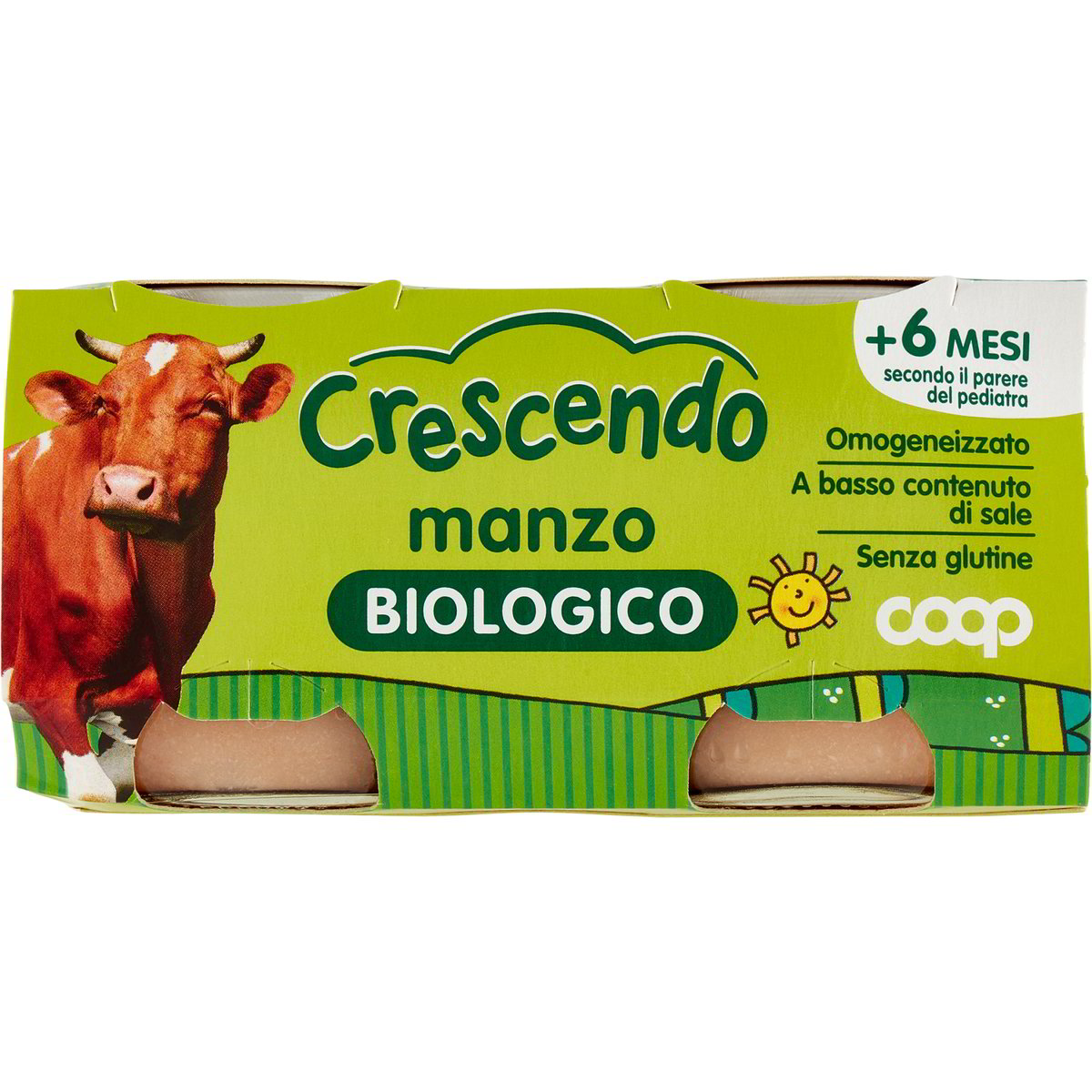 Omogeneizzato manzo COOP - CRESCENDO 2 X 80 G - Coop Shop