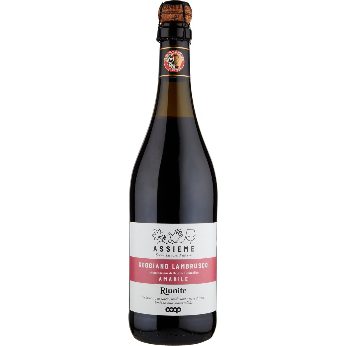 Vino rosso amabile reggiano lambrusco doc COOP - ASSIEME 750 ML - Coop Shop
