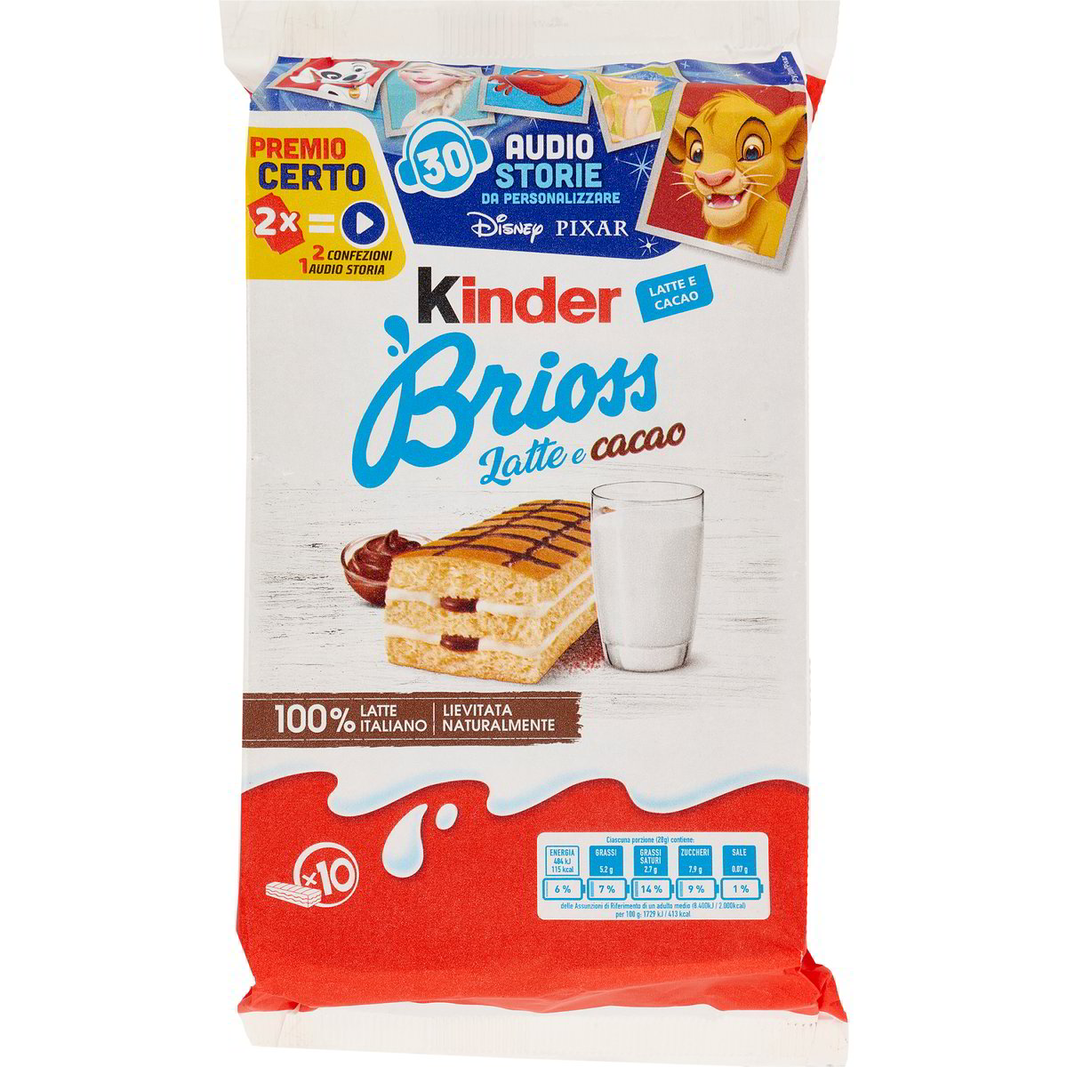 Kinder brioss al latte e cacao FERRERO 10 X 28 G - Coop Shop