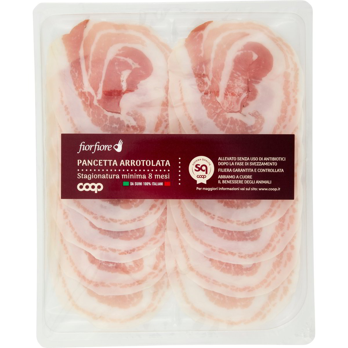 Pancetta arrotolata COOP - FIOR FIORE 110 G - Coop Shop