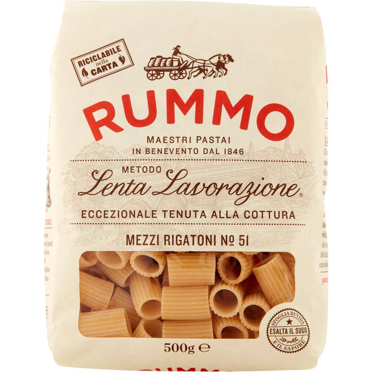 Rigatoni mezzi n.51 RUMMO 500 G - Coop Shop