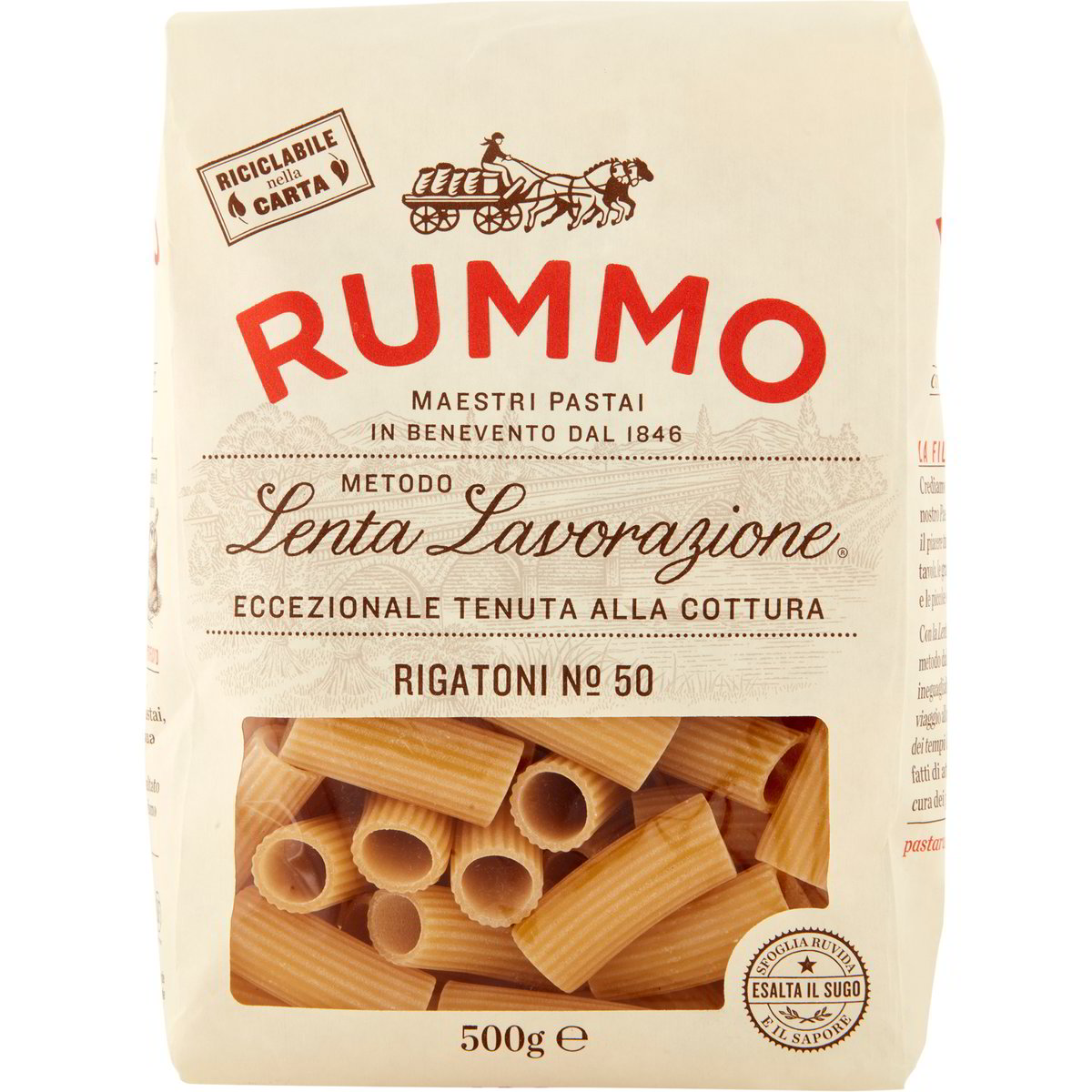 Rigatoni n.50 cottura lenta RUMMO 500 G - Coop Shop