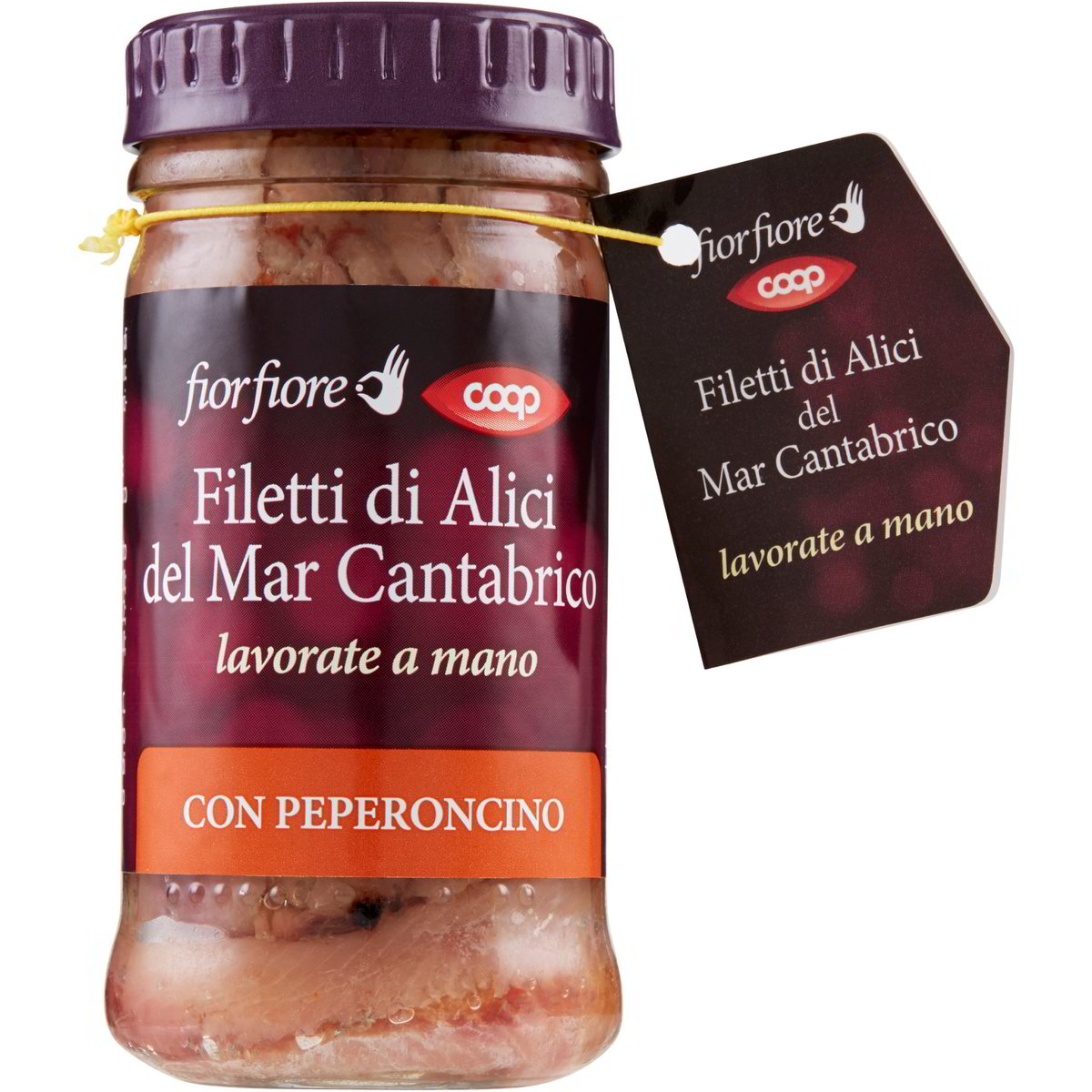 Alici filetti cantabrico arrotolati e peperoncino COOP - FIOR FIORE 100 ...