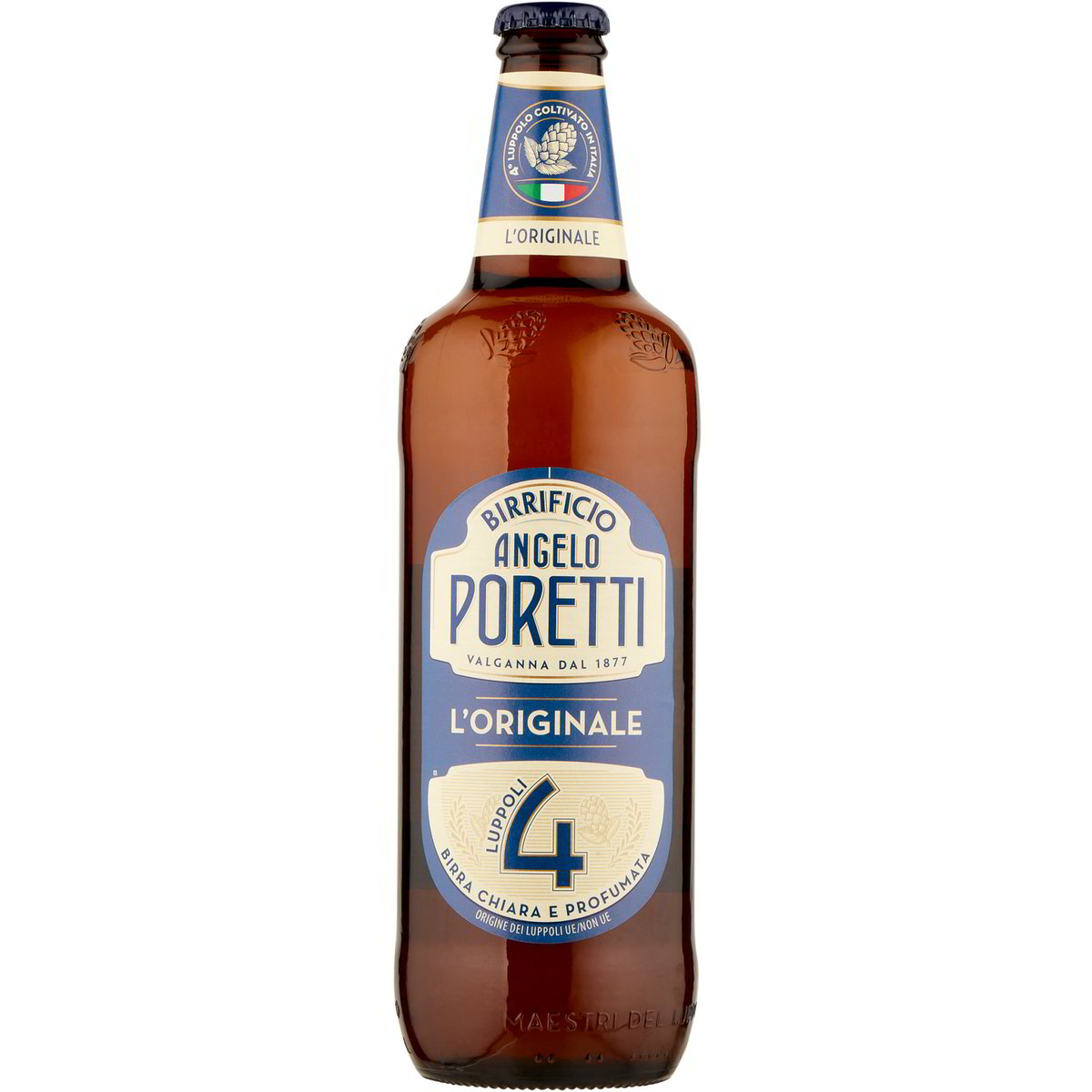 Birra chiara 4 luppoli l'originale BIRRIFICIO ANGELO PORETTI 660 ML ...