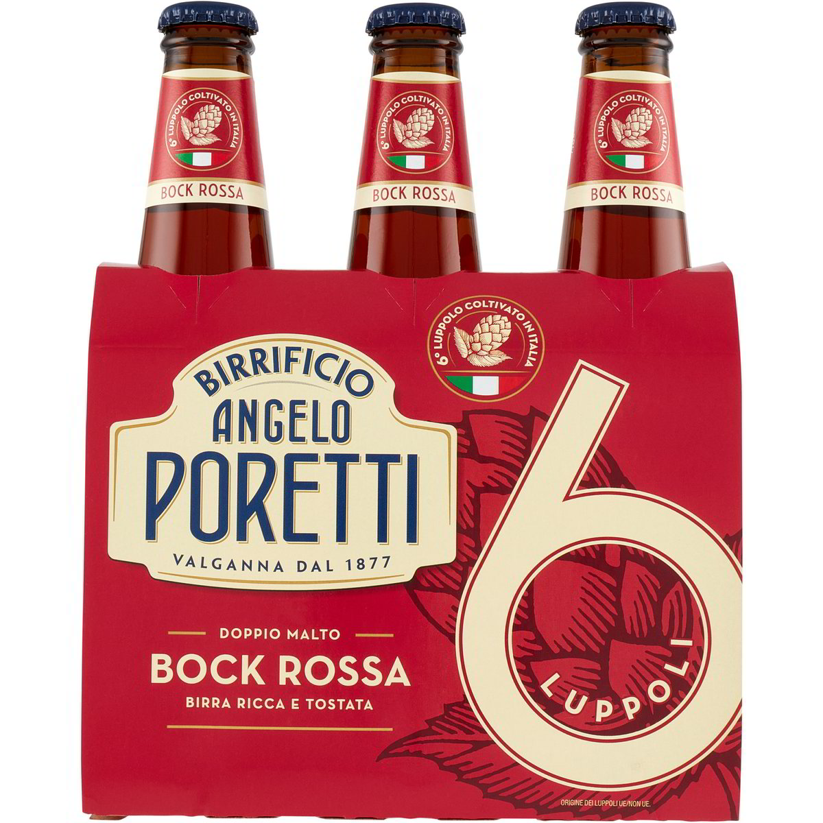 Birra doppio malto 6 luppoli bock rossa BIRRIFICIO ANGELO PORETTI 3 X ...