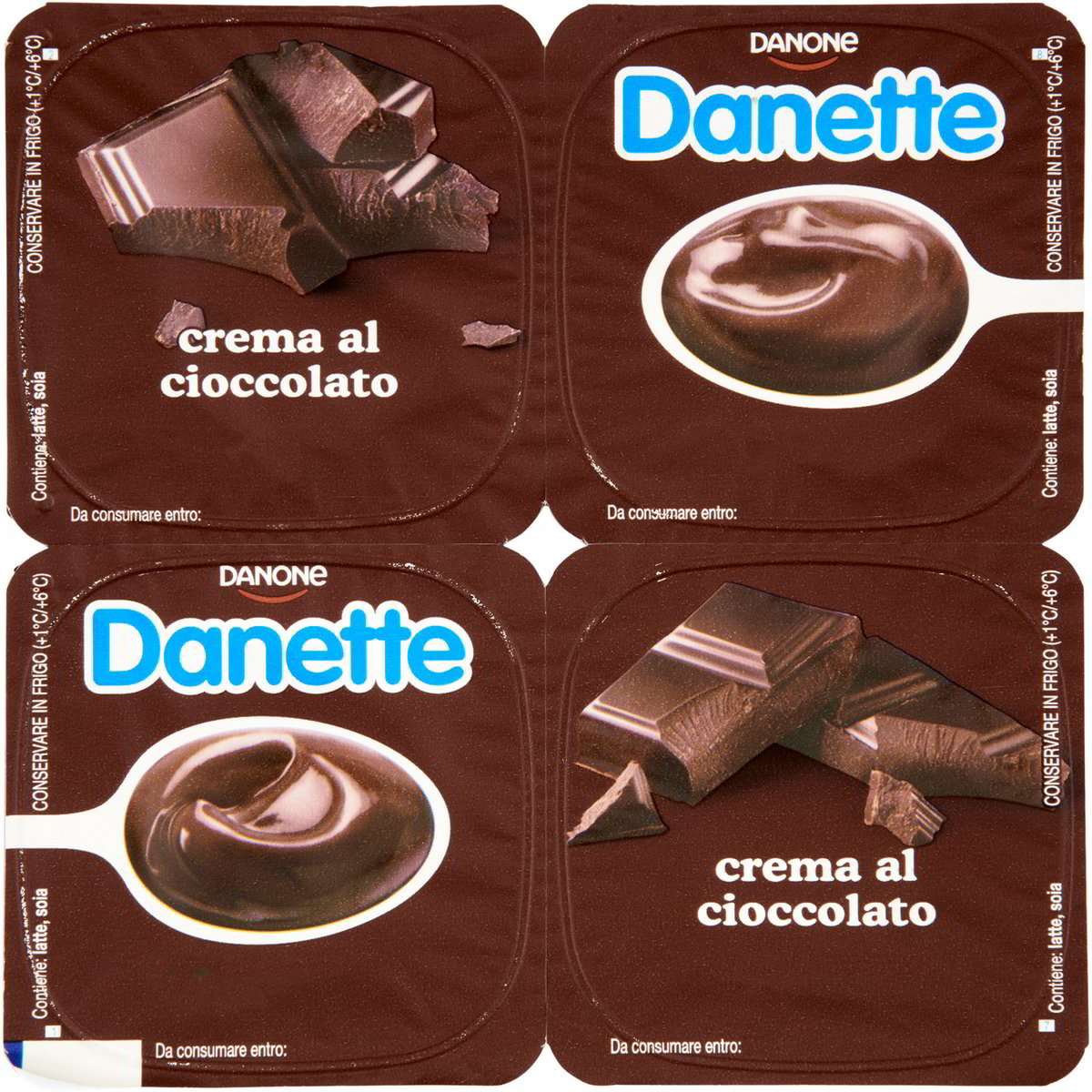 Danette crema dessert cioccolato DANONE 4 X 125 G - Coop Shop