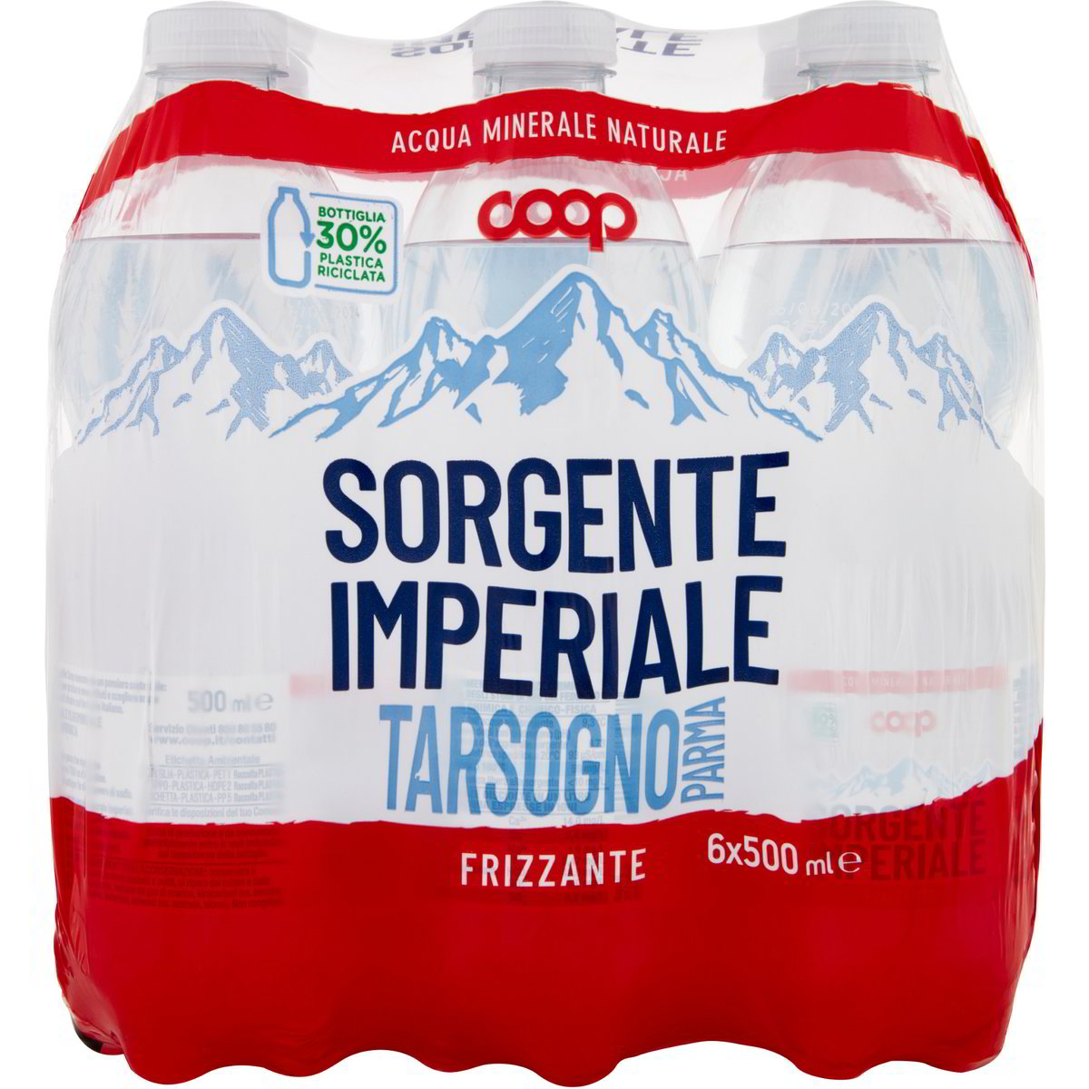 Acqua frizzante sorgente imperiale tarsogno COOP 6 X 500 ML - Coop Shop