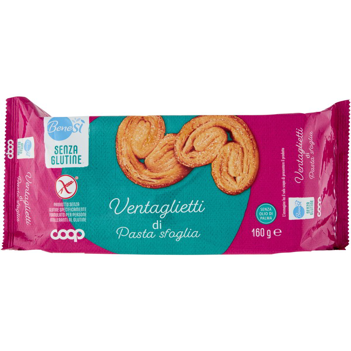 Ventaglietti di pasta sfoglia COOP - BENE SI' 160 G - Coop Shop