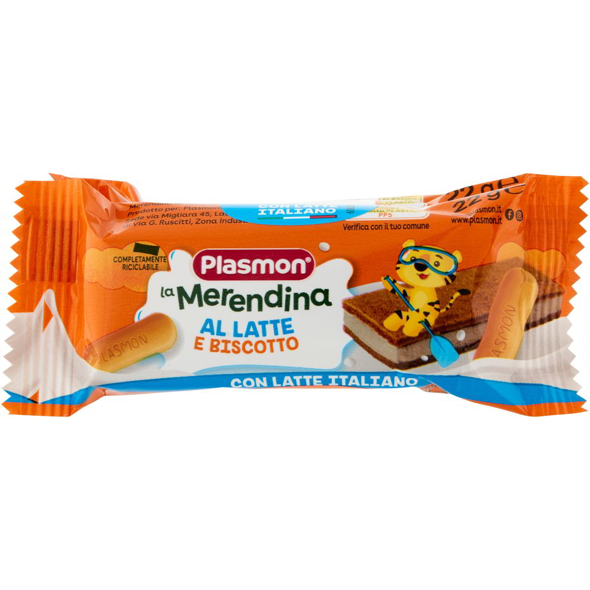 Merendina al latte e biscotto x4 PLASMON 4 X 22 G - Coop Shop