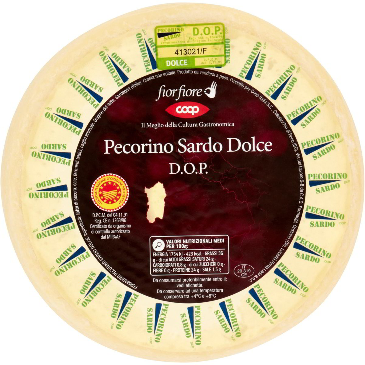 Pecorino sardo dolce DOP COOP - FIOR FIORE - Coop Shop