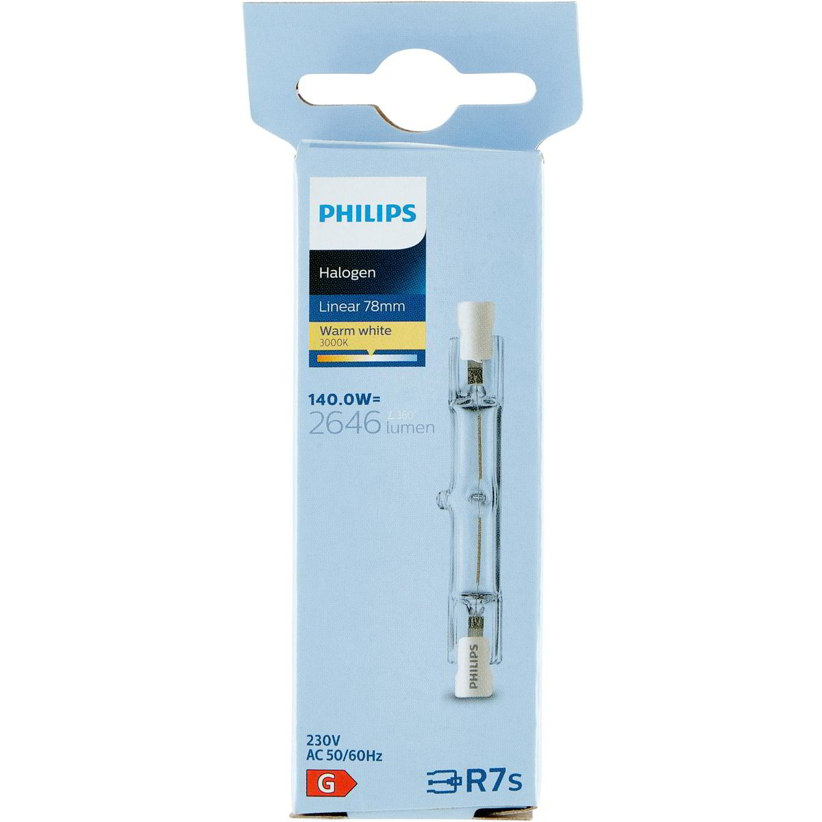Lampadina alogena linear 78mm 140w r7s 3000k PHILIPS 1 PZ - Coop Shop