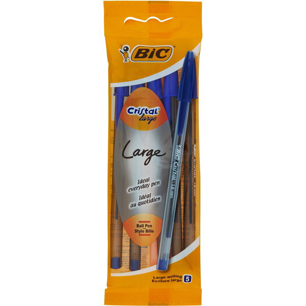Biro cristal large bic blu 1,6mm x5 BIC 1 PZ - Coop Shop