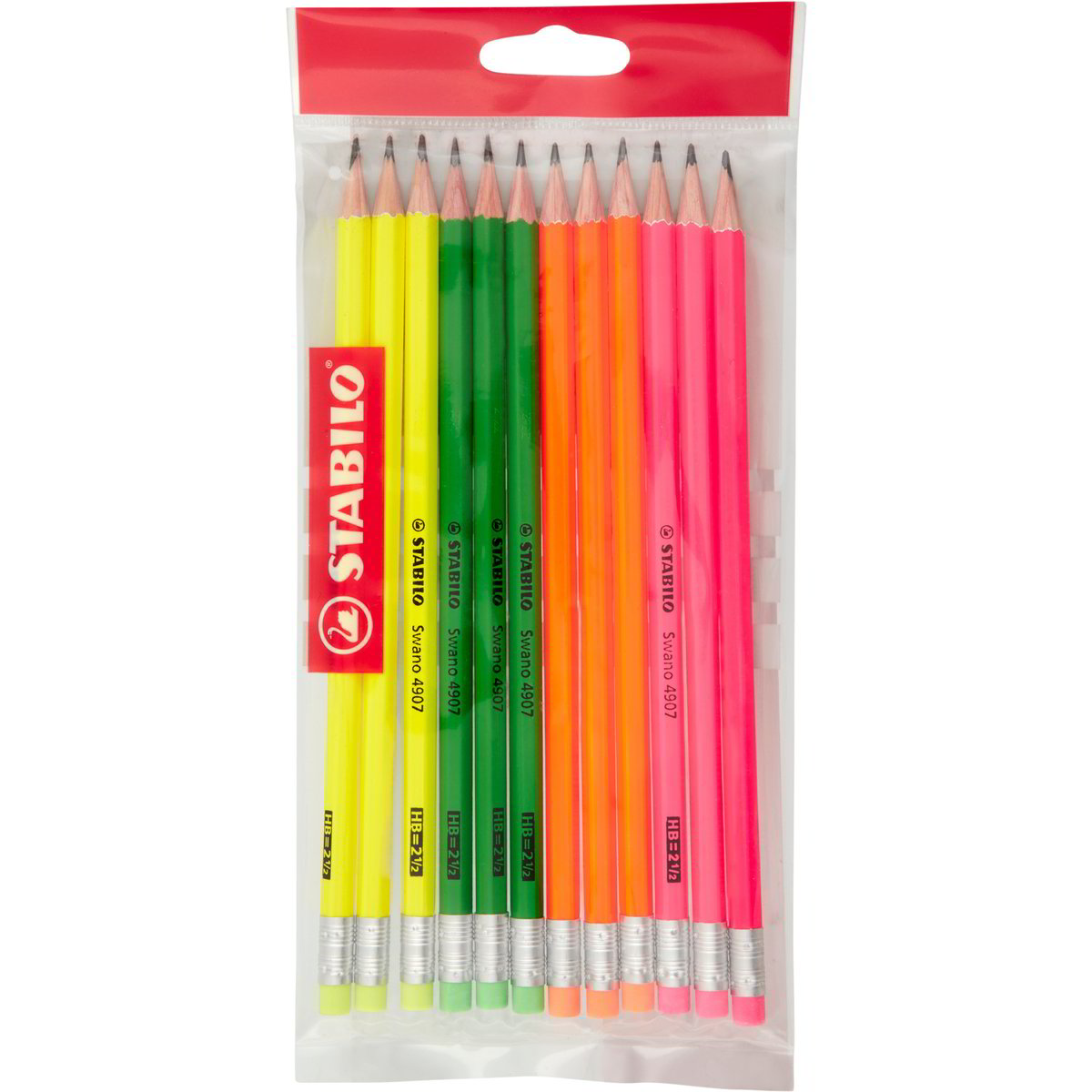 Matite hb stabilo swano fluo con gommino x12 STABILO 1 PZ - Coop Shop