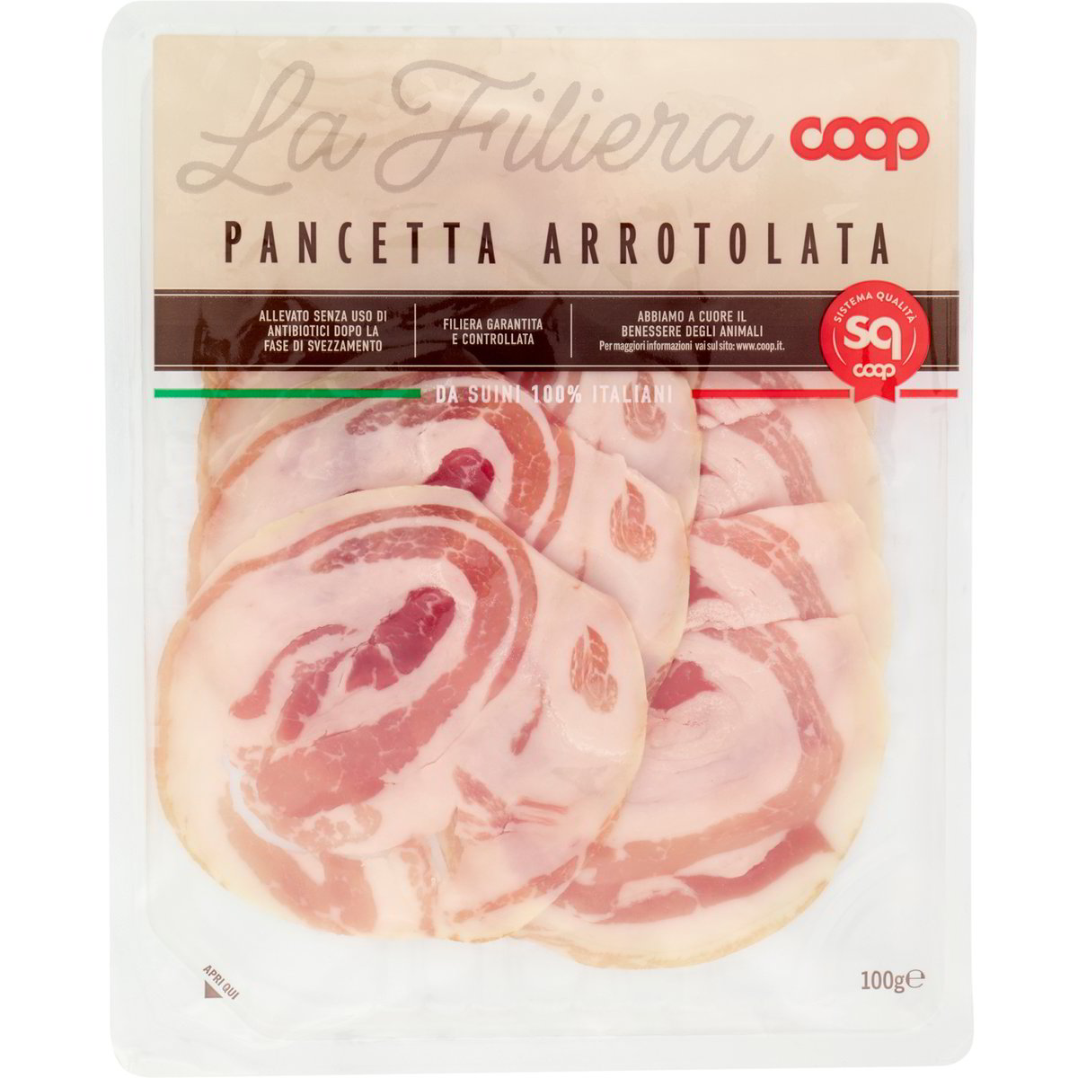 Pancetta arrotolata COOP - ORIGINE 100 G - Coop Shop