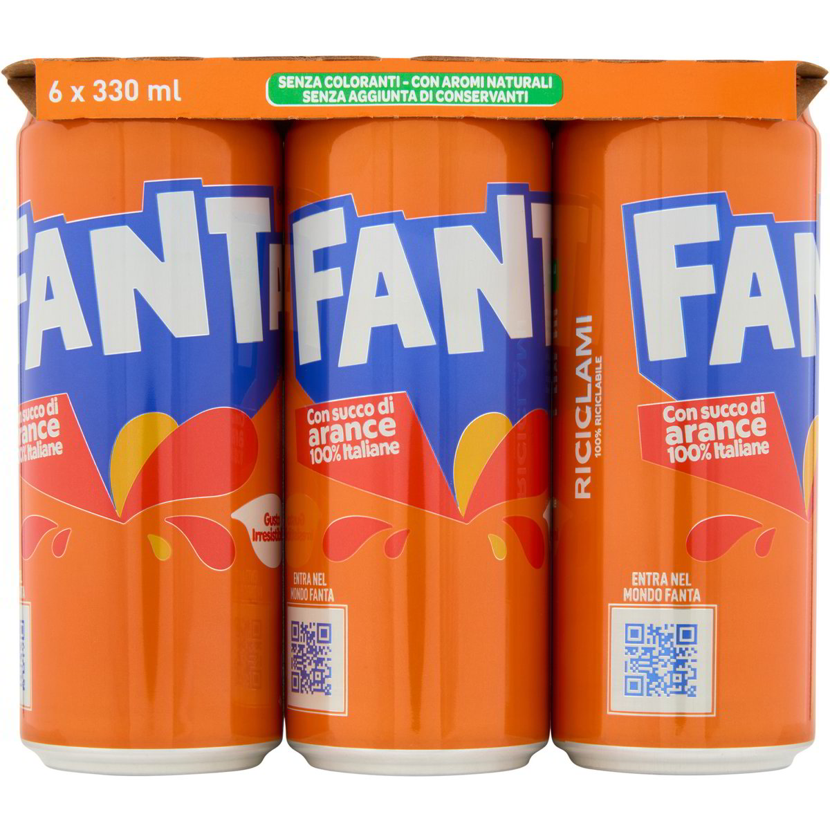 Fanta orange x6 FANTA 6 X 330 ML - Coop Shop