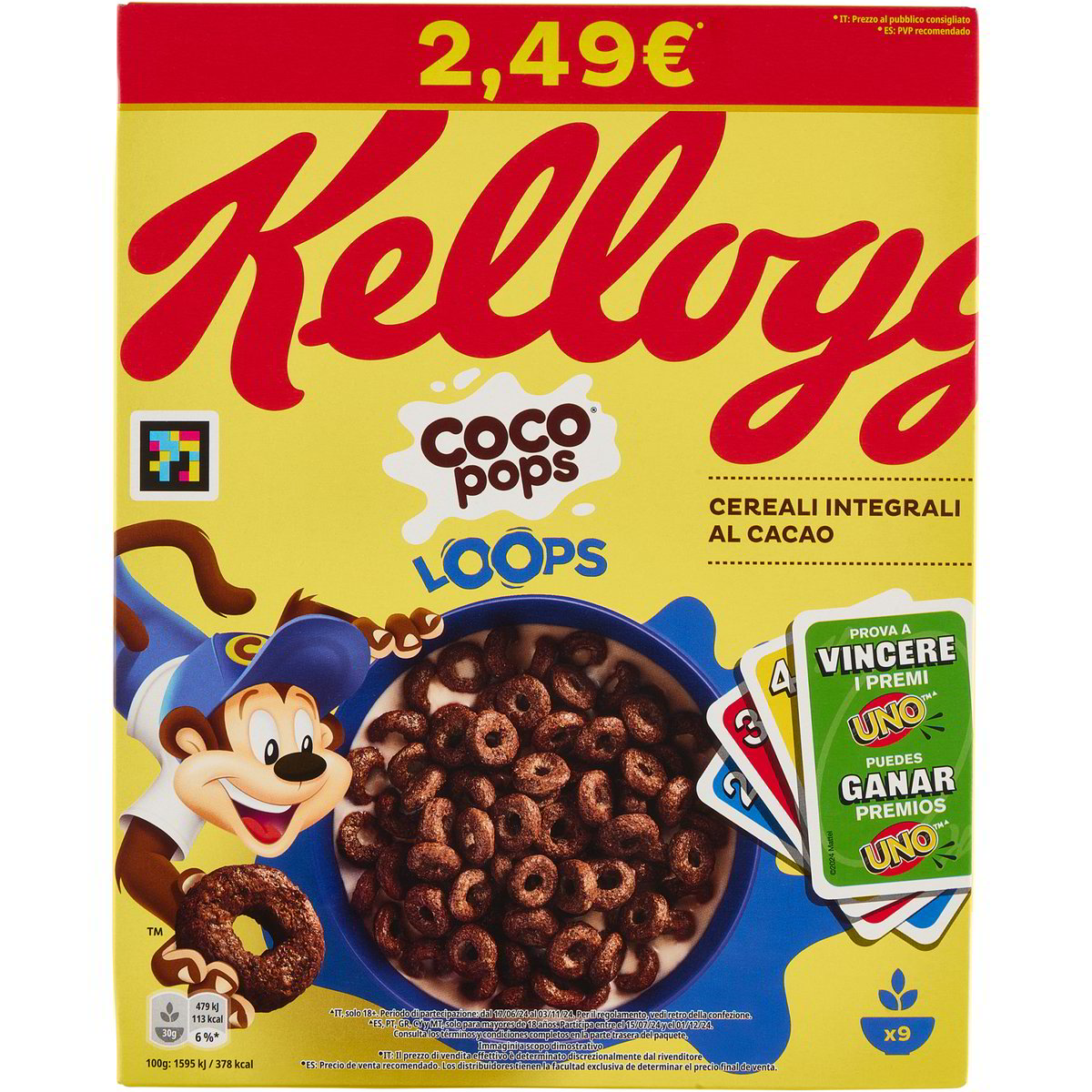Cereali anellini al cacao coco pops loops KELLOGG'S 285 G - Coop Shop