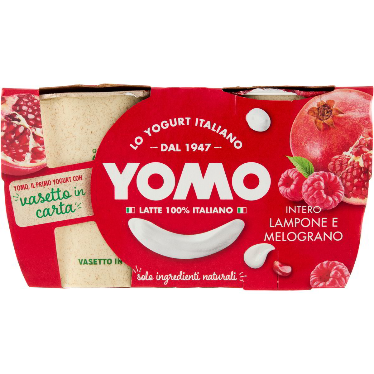 Yogurt intero al lampone e melograno YOMO 2 X 125 G - Coop Shop