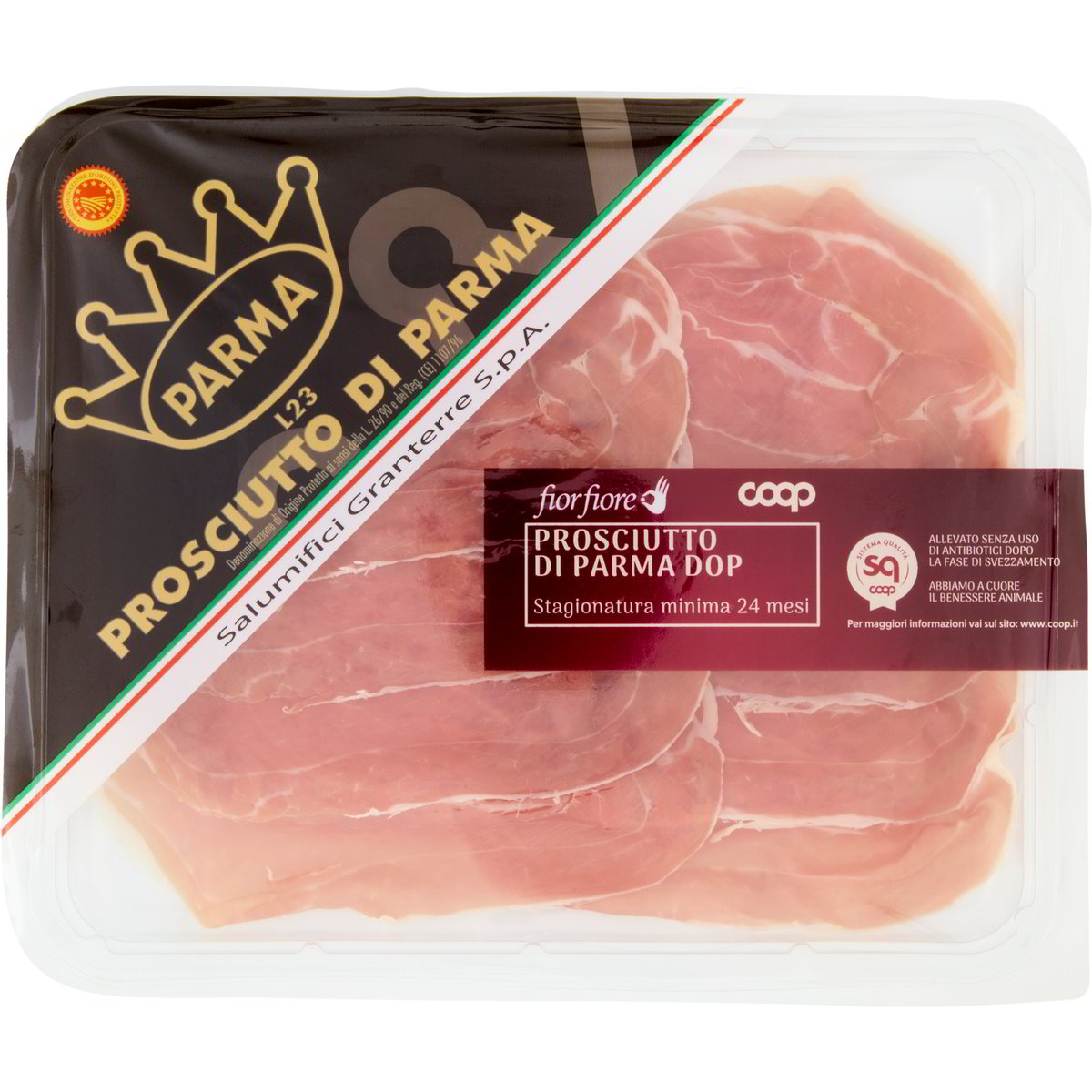 Prosciutto crudo di parma dop 24 mesi COOP - FIOR FIORE 100 G - Coop Shop