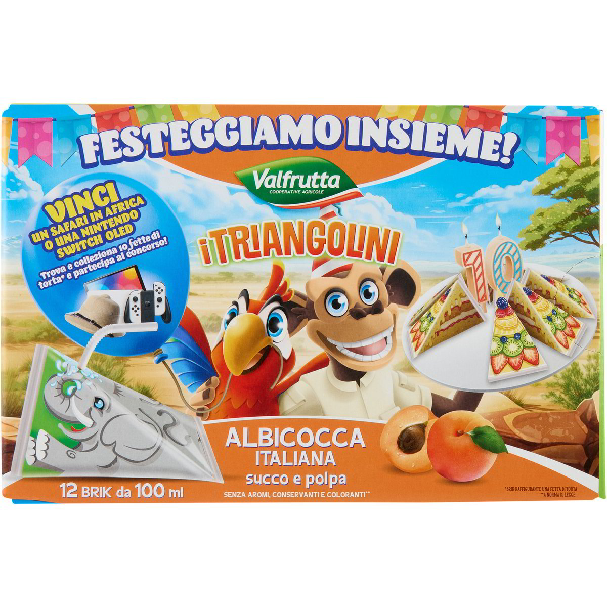 Nettare di albicocca VALFRUTTA 10 X 100 ML - Coop Shop