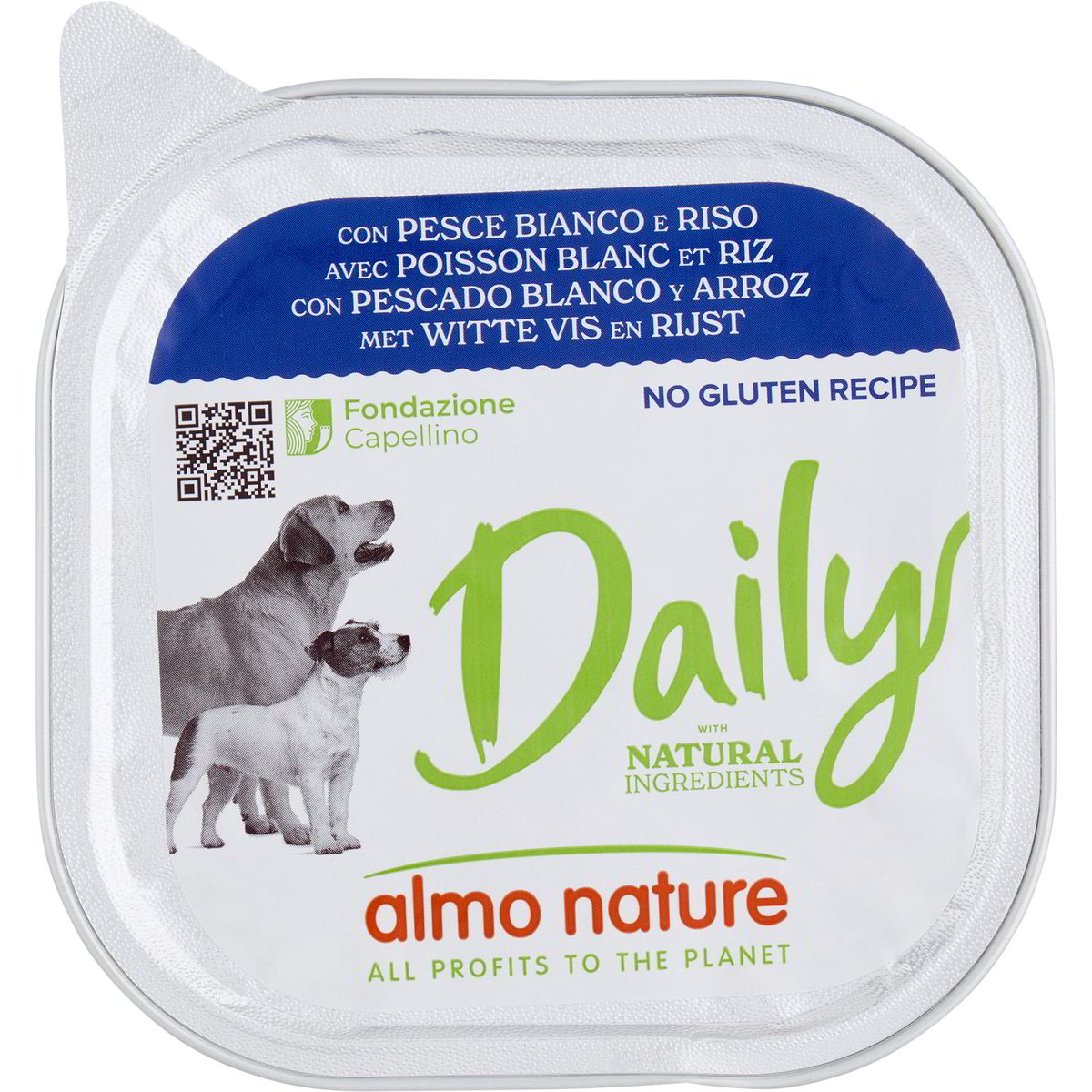 Alimenti per cani con pesce bianco e riso ALMO NATURE 300 G - Coop Shop