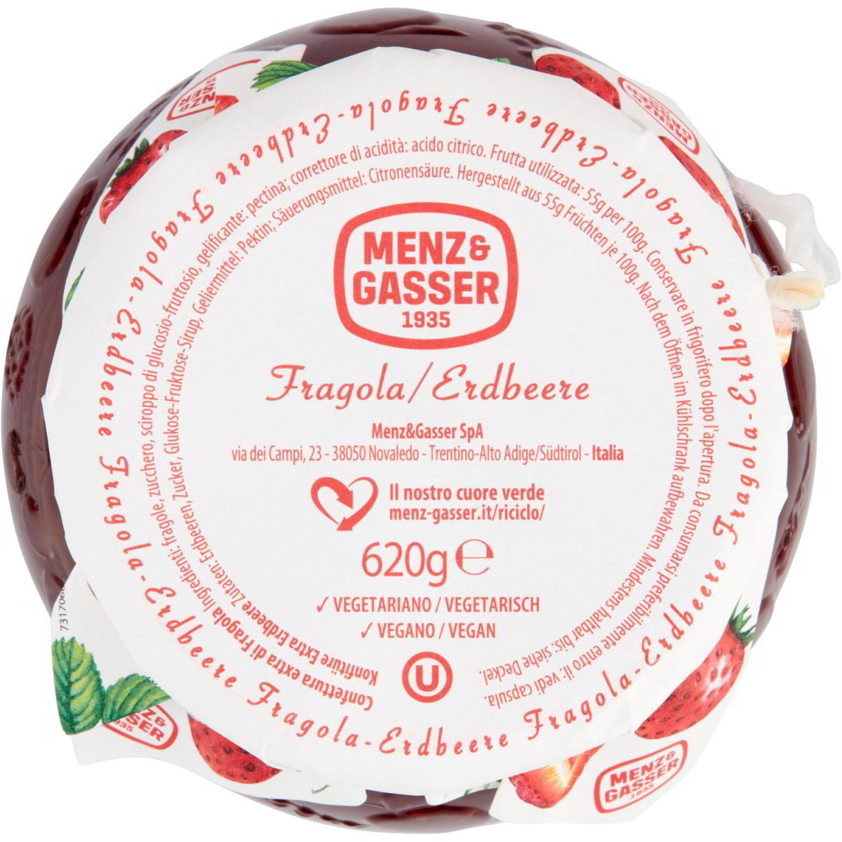 Confettura di fragola MENZ & GASSER 620 G - Coop Shop