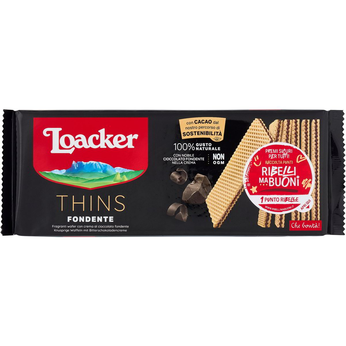 Wafer al cioccolato fondente LOACKER 150 G - Coop Shop