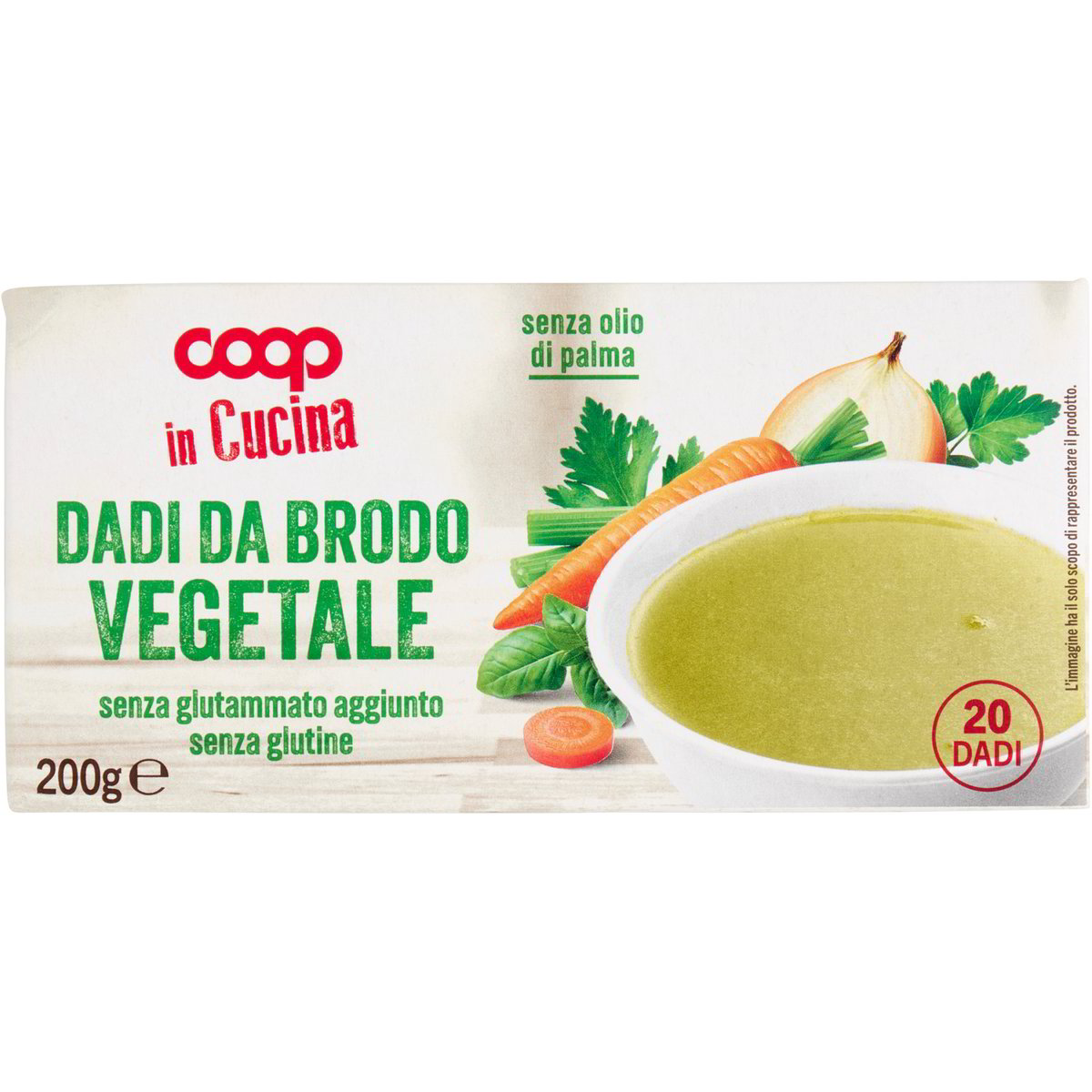 Dado da brodo vegetale x20 COOP 200 G - Coop Shop