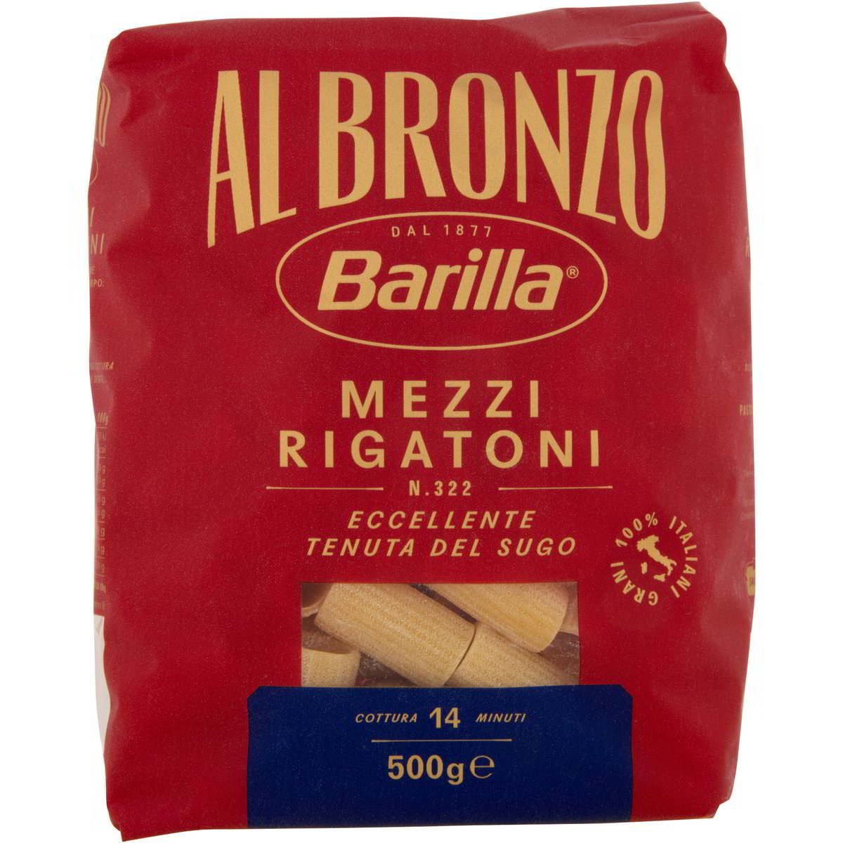 Mezzi rigatoni n.322 BARILLA 500 G - Coop Shop